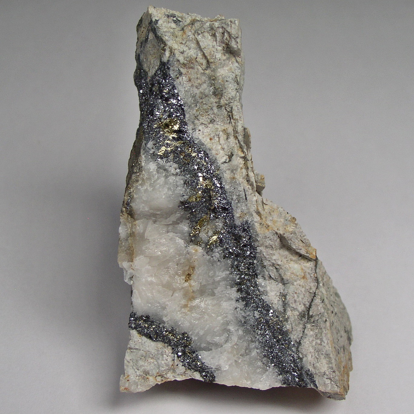 Gold – Erz mit Galenit Sphalerit Chalkopyrit „Rozalia-Mine“ Hodrusa ...